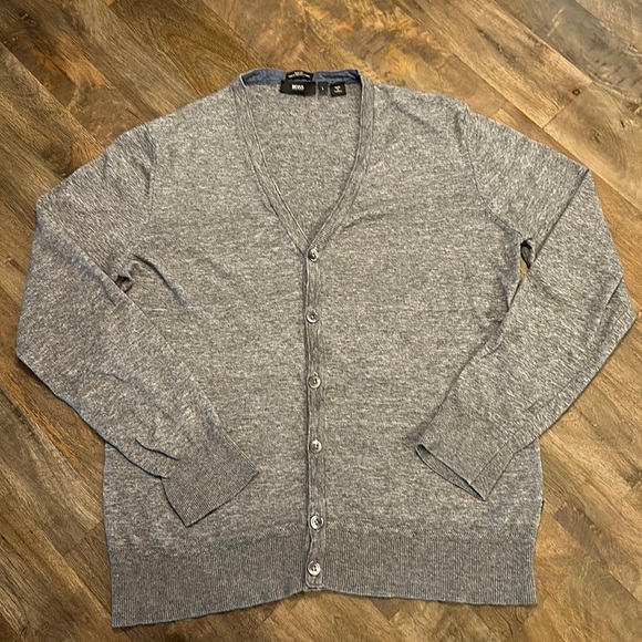 Hugo Boss | Sweaters | Hugo Boss Cardigan Mens Large Slim Fit | Poshmark